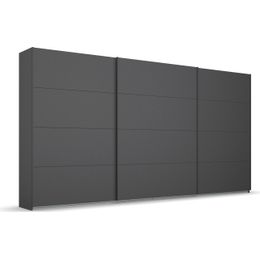 Schwebet&uuml;renschrank Rauch "Kleiderschrank Schrank Garderobe W&auml;scheschrank Ankleide OTELI", grau (graumetallic), B:360cm H:210cm T:68cm, Holzwerkstoff, Schr&auml;nke, Schwebet&uuml;renschrank, in verschiedenen Dekor- und Hochglanzfarben