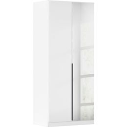 Dreht&uuml;renschrank OTTO HOME "Kleiderschrank Schrank Garderobe AGORDO mit Dekor- oder Hochglanzfront", wei&szlig; (alpinwei&szlig;, hochglanz wei&szlig;), B:91cm H:210cm T:54cm, Holzwerkstoff, Schr&auml;nke, Dreht&uuml;renschrank, durchdachte Innenausstattung, in 7 Breiten und 2 H&ouml;hen MADE IN GERMANY, Topseller