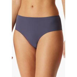Schiesser Damen Slip "Invisible Soft Lace", Gr. 42indigo, Single Jersey, Obermaterial: 70% Polyamid, 30% Elasthan, Unterhosen, Single Jersey,