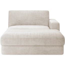 Recamiere Home Affaire "Innovid", beige (creme), B:132cm H:87cm T:196cm, 100% Polyester, Sofas, Recamiere, Modernes Modul-Polsterprogramm