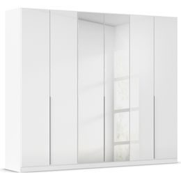 Dreht&uuml;renschrank OTTO HOME "Kleiderschrank Kleiderschr&auml;nke Schrank Garderobe AGORDO mit Glasfront", wei&szlig; (alpinwei&szlig;, glas kristallwei&szlig;), B:271cm H:229cm T:54cm, Holzwerkstoff, Schr&auml;nke, Dreht&uuml;renschrank, durchdachte Innenausstattung, in 7 Breiten und 2 H&ouml;hen MADE IN GERMANY, Topseller