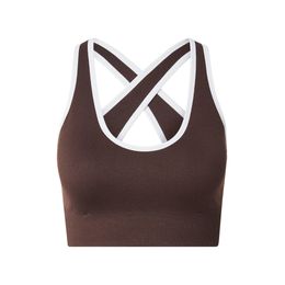 HRMN8 Sporttop Damen Gr&ouml;&szlig;e M braun / wei&szlig;