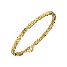 Goldarmband Jobo, gelb (gelbgold 585), Armb&auml;nder, Damen, 19cm, Gelbgold 585, Goldarmband, K&ouml;nigsarmband 585 Gold massiv 19 cm