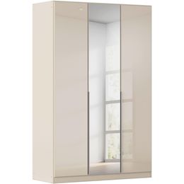 Dreht&uuml;renschrank OTTO HOME "Kleiderschrank Kleiderschr&auml;nke Schrank Garderobe AGORDO mit Glasfront", beige (beige, glas beige (champagner)), B:136cm H:229cm T:54cm, Holzwerkstoff, Schr&auml;nke, Dreht&uuml;renschrank, durchdachte Innenausstattung, in 7 Breiten und 2 H&ouml;hen MADE IN GERMANY