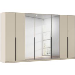 Dreht&uuml;renschrank OTTO HOME "Kleiderschrank Schrank Garderobe AGORDO mit Dekor- oder Hochglanzfront", beige (champagner), B:360cm H:229cm T:54cm, Holzwerkstoff, Schr&auml;nke, Dreht&uuml;renschrank, durchdachte Innenausstattung, in 7 Breiten und 2 H&ouml;hen MADE IN GERMANY, Topseller