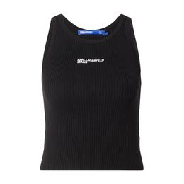KARL LAGERFELD JEANS Knitted Top female size XL Black / White