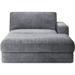 Recamiere Home Affaire "Innovid", grau, B:132cm H:87cm T:196cm, 100% Polyester, Sofas, Recamiere, Modernes Modul-Polsterprogramm