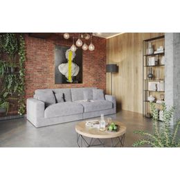 Big-Sofa Home Affaire "Innovid", silber, B:264cm H:87cm T:108cm, 100% Polyester, Sofas, Big-Sofa, Modernes Modul-Polsterprogramm
