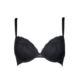 B&uuml;gel-BH After Eden, Damen, Gr. 75, Cup A, schwarz (dunkelgrau), Obermaterial: 87% Polyamid, 13% Elasthan, BHs B&uuml;gel-BH, mit Spitzendetails, verstellbare Tr&auml;ger