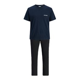 Jack & Jones Jack & Jones Pyjama 'JACEVEREST' Herren Gr&ouml;&szlig;e M navy / schwarz / wei&szlig;