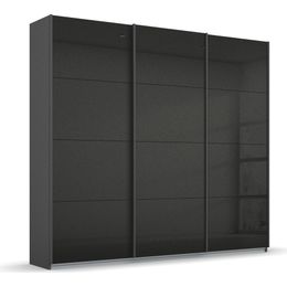 Schwebet&uuml;renschrank Rauch "Kleiderschrank Schrank Garderobe W&auml;scheschrank Ankleide OTELI", grau (graumetallic, effektgrau hochglanz), B:203cm H:229cm T:68cm, Holzwerkstoff, Schr&auml;nke, Schwebet&uuml;renschrank, in verschiedenen Dekor- und Hochglanzfarben