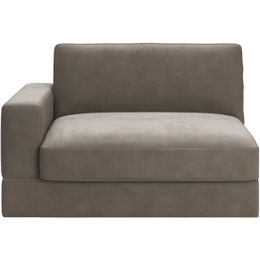 1,5-Sitzer Home Affaire "Innovid", braun (schlamm), B:132cm H:87cm T:108cm, 100% Polyester, Sofas, Modernes Modul-Polsterprogramm