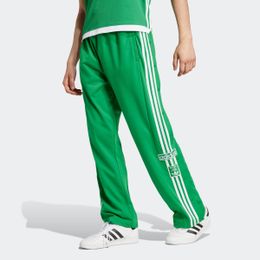 Sporthose adidas originals "ADIBREAK", Herren, Gr. XL, N-Gr, gr&uuml;n, Obermaterial: 100% Polyester, Hosen Sporthose, Knopfleiste am Bein, Knopfhose