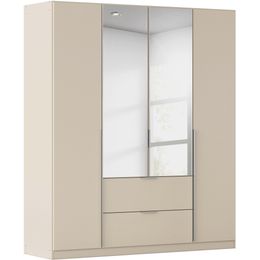 Dreht&uuml;renschrank OTTO HOME "Kleiderschrank Schrank Garderobe AGORDO mit Dekor- oder Hochglanzfront", beige (champagner), B:181cm H:229cm T:54cm, Holzwerkstoff, Schr&auml;nke, Dreht&uuml;renschrank, mit Au&szlig;enschubk&auml;sten, in 7 Breiten und 2 H&ouml;hen MADE IN GERMANY