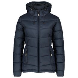 alife and kickin Winterjacke ALIFE & KICKIN "Damen LirazAK A", Damen, Gr. S, blau (marine), 100% Polyester, Jacken Winterjacke, Ultraleichte taillierte Steppjacke mit Kapuze