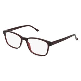 Fielmann BD 545 CL Brille Herren | Fassung: Vollrand, Quadratisch, Burgunder Transparent