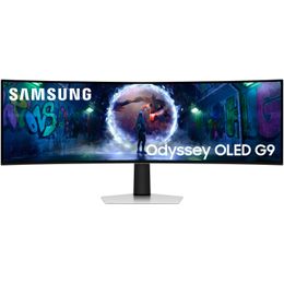 Samsung Curved-Gaming-OLED-Monitor "S49DG934SU", Energieeffizienz: G (A-G), silber, B:119,47cm H:36,5cm T:18,08cm, Monitore