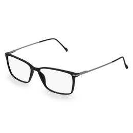 Fielmann COMFORT 092 FLEX CL Brille Herren | Fassung: Vollrand, Quadratisch, Schwarz Gun