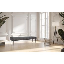 3-Sitzer Home Affaire "Amber", grau, B:159cm H:52cm T:54cm, 90% Polyester, 10% Polyamid, Sofas, mit Knopfheftung,in verschieden Stoffarten