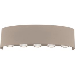 Paul Neuhaus LED Wandleuchte "CARLO", sand, 10, H: 8cm, 1 Stk., Leuchten, IP54, F&uuml;r Innen und Au&szlig;en, Lichtstrahl nach oben und unten, LED Wandleuchte