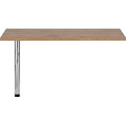 Tresentisch KOCHSTATION "KS-Virginia", braun (wotaneiche), B:138cm H:69cm T:67cm, Tische, 138 cm breit, ideal f&uuml;r kleine K&uuml;chen