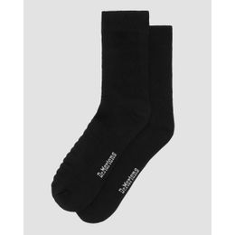 Socken Dr. Martens "Double Doc Sock", Damen, Gr. 42-48, schwarz, Baumwolle, Socken Socken, mit verst&auml;rktem Fersen- und Zehenbereich