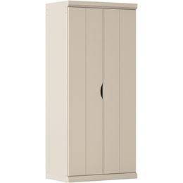Kleiderschrank Rauch "Dreht&uuml;renschrank Schrank Garderobe W&auml;scheschrank Schlafzimmer MARLENE", beige (beige (champagner)), B:91cm H:203cm T:56cm, Holzwerkstoff, Schr&auml;nke, Kleiderschrank, in 3 Breiten 91/136/181 cm im Landhaus-Stil MADE IN GERMANY