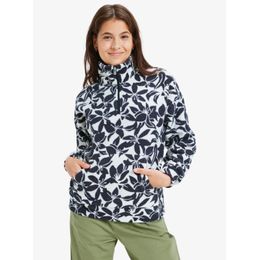 Strickfleece-Pullover Roxy "LIVE OUT LOUD", Damen, Gr. M (38), egret klaeido, Obermaterial: 100% Polyester, Pullover