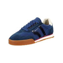 Sneaker Gant "Gant Sneaker Veloursleder/Textil", Damen, Gr. 45, blau (marine), Textil, Veloursleder, Schuhe Sneaker