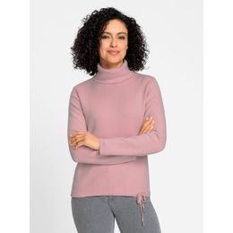 Strickpullover Inspirationen "Pullover", Damen, Gr. 40, lila (hortensie), 50% Viskose, 25% Polyester, 25% Polyamid, unifarben, Pullover Strickpullover