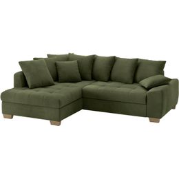 Ecksofa MR. COUCH, B:243cm H:88cm T:190cm, gr&uuml;n, Memphis (Grundgewebe - 100% Polyester; Nutzschicht- 90% Polyester / 10% Polyamide), Wohnzimmer,