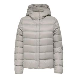 Steppjacke Only "ONLRUBY QUILTED DOWN HOOD JACKET OTW", Damen, Gr. XS, string, Steppware, Obermaterial: 100% Nylon, unifarben, normal, Jacken Steppjacke