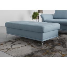 Polsterhocker Home Affaire, B:133cm H:47cm T:72cm, blau, 98%Polyester, 2%Polyamid, Hocker, "Palm Beach", passend zur Polsterserie "Palm Beach",