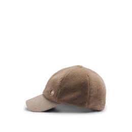 BOSS Damen Baseball Cap "Ari Faux Fur B-ICON"open braun 247, unifarben, Kunstfaser, Caps, in Kunstfell-Optik