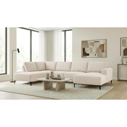 Wohnlandschaft Home Affaire, B:333cm H:85cm T:198cm, beige, 100% Polyester, Sofas, "Tournon U-Form, XXL Sofa, Breite 333 cm, Webstoff, Chenille",