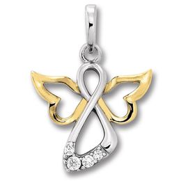 ONE ELEMENT M&auml;dchen Kettenanh&auml;nger "Zirkonia Engel Anh&auml;nger aus 925 Silber", Silber 925 (Sterlingsilber), silber, Silber 925 (Sterlingsilber),