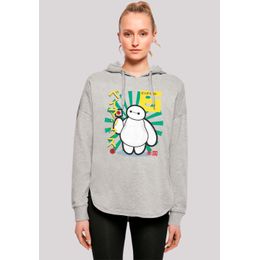 F4NT4STIC Damen Kapuzenpullover "Big Hero 6 Baymax Lollypop", grau, Gr. XS, Obermaterial: 100% Baumwolle, Pullover, Premium Qualit&auml;t