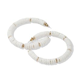Firetti Damen Paar Creolen "Schmuck Geschenk Kupfer Ohrschmuck Ohrringe", 7mm, Kupfer Perlen, wei&szlig;, Kupfer, Perlen, Ohrringe, Made in Germany - mit