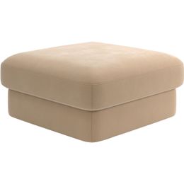 Polsterhocker Home Affaire, B:97cm H:46cm T:97cm, braun, 100% Polyester, Hocker, "Innovid"
