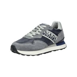 Sneaker Napapijri "Napapijri Sneaker Leder/Synthetik", Herren, Gr. 41, navy, grau, Leder, Synthetik, Schuhe Sneaker