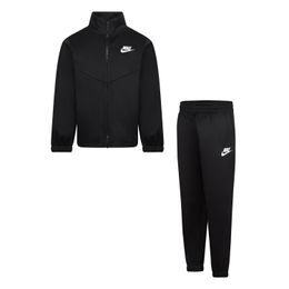 Nike Sportswear Jungen Jogginganzug "NKN NSW LIFESTYLE ESSNETIALS", schwarz, Gr. 122, unifarben, Sweatware, Obermaterial: 100% Polyester,