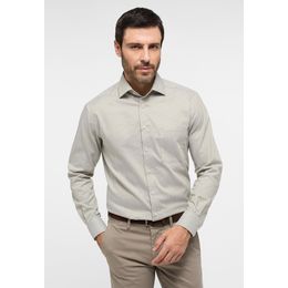 Eterna Herren Langarmhemd "MODERN FIT"khaki, Gr. 48, Twill, 100% Baumwolle, Hemden, NON IRON (b&uuml;gelfrei)