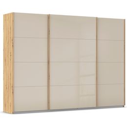 Schwebet&uuml;renschrank OTTO HOME, B:315cm H:229cm T:62cm, beige, Holzwerkstoff, Schr&auml;nke, "Kleiderschrank Schrank Garderobe AGORDO mit Glasfront",