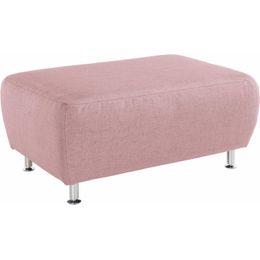 Hocker Home Affaire, B:101cm H:45cm T:68cm, rosa, Struktur (100% Polyester);Flachgewebe (90% Polyester, 10% Polyamid);Luxus-Microfaser (100%