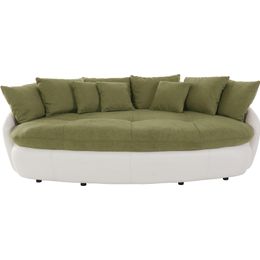 Big-Sofa COTTA, B:238cm H:79cm T:140cm, gr&uuml;n, Luxus-Microfaser (100% Polyester); Microfaser-Feinstruktur (pflegeleichte Microfaser, mit feiner