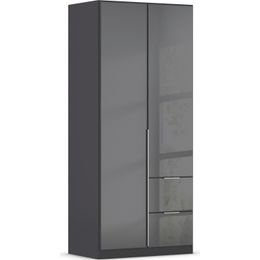 Dreht&uuml;renschrank OTTO HOME, B:91cm H:210cm T:54cm, grau, Holzwerkstoff, Schr&auml;nke, "Kleiderschrank Kleiderschr&auml;nke Schrank Garderobe AGORDO mit