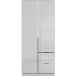 Dreht&uuml;renschrank OTTO HOME, B:91cm H:229cm T:54cm, grau, Holzwerkstoff, Schr&auml;nke, "Kleiderschrank Kleiderschr&auml;nke Schrank Garderobe AGORDO mit