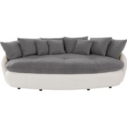 Big-Sofa COTTA, B:238cm H:79cm T:140cm, wei&szlig;, Luxus-Microfaser (100% Polyester); Microfaser-Feinstruktur (pflegeleichte Microfaser, mit feiner