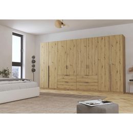 OTTO HOME Dreht&uuml;renschrank "Kleiderschrank Schrank Garderobe AGORDO mit Dekor- oder Hochglanzfront", B/H/T: 360cm x 229cm x 54cm, Griffe