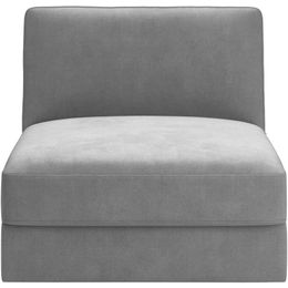 Sofa-Mittelelement Home Affaire, B:95cm H:87cm T:108cm, grau, 100% Polyester, Polsterelemente, "Innovid", Modernes Modul-Polsterprogramm